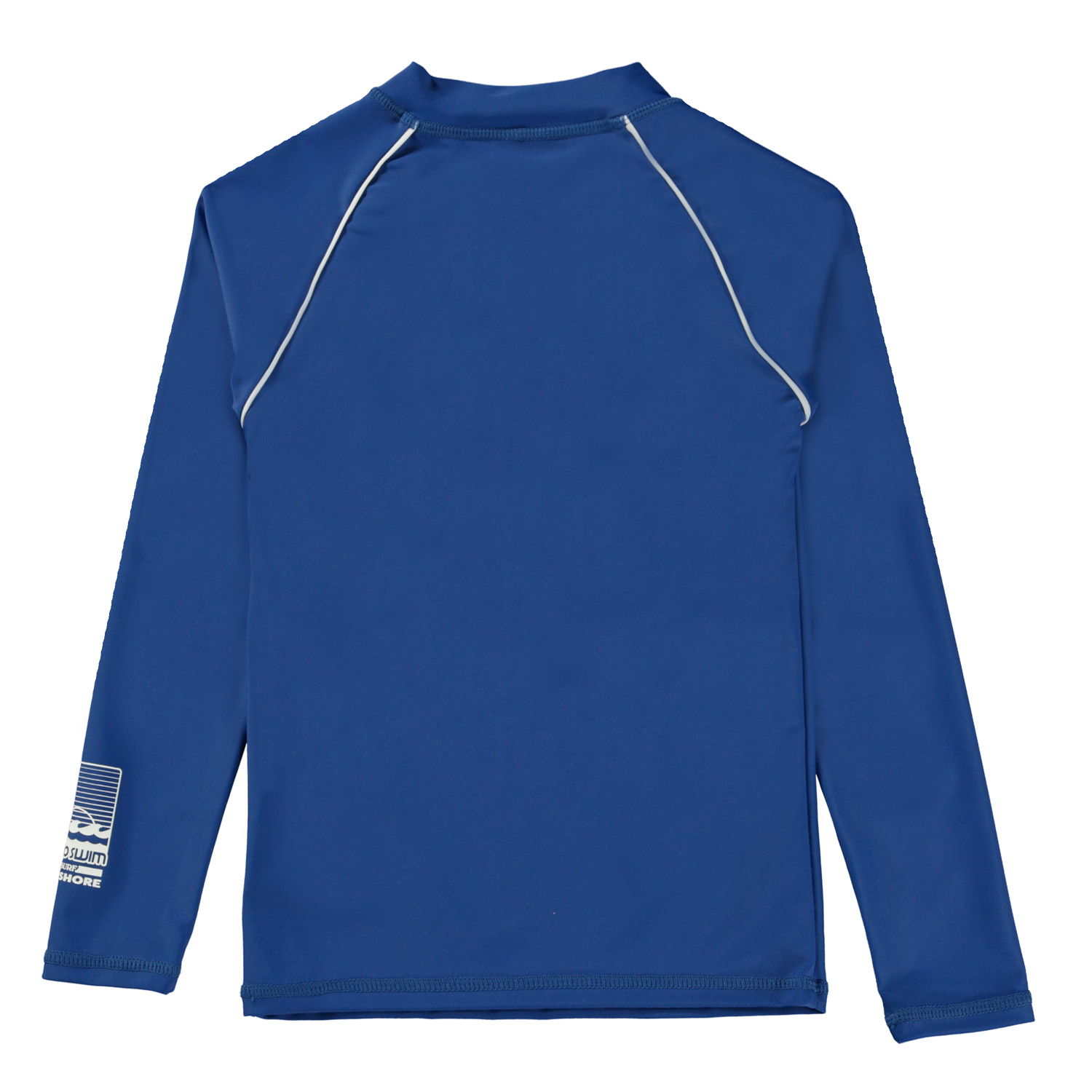 Noble - Reef Blue - Dark blue, long sleeve rash guard with zip closure ...